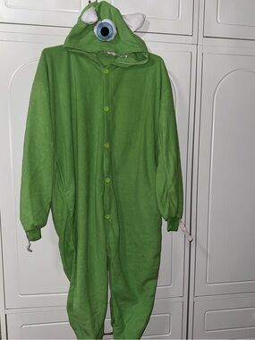 unicorn gift | Other | Green Monster Inc Hooded Onesie Pajamacostume ...